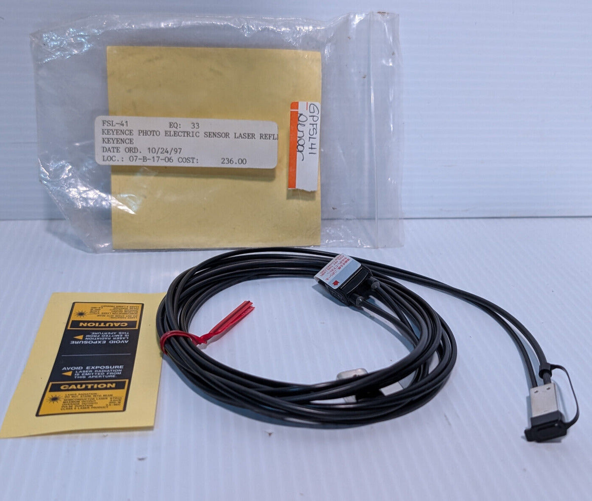 Keyence FS-L41 Photoelectric Sensor, Optical Cable, Reflective – SPMX ...