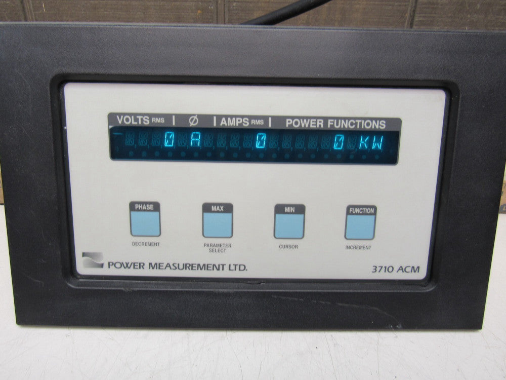 POWER MEASUREMENTS LTD. 3710 ACM DIGITAL POWER METER XLNT USED TAKEOUT ...