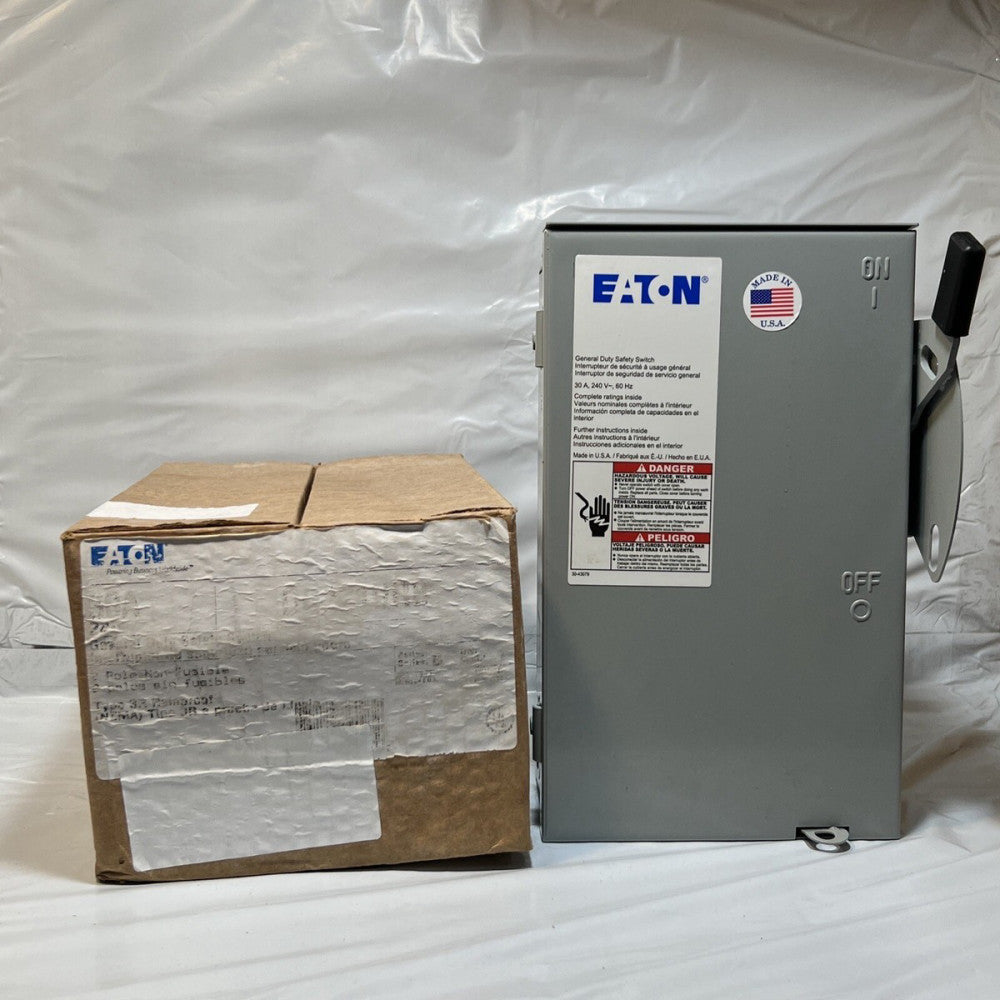 Eaton DG221URB Series B General Duty Safety Switch 30A 240V 60Hz 3R En ...