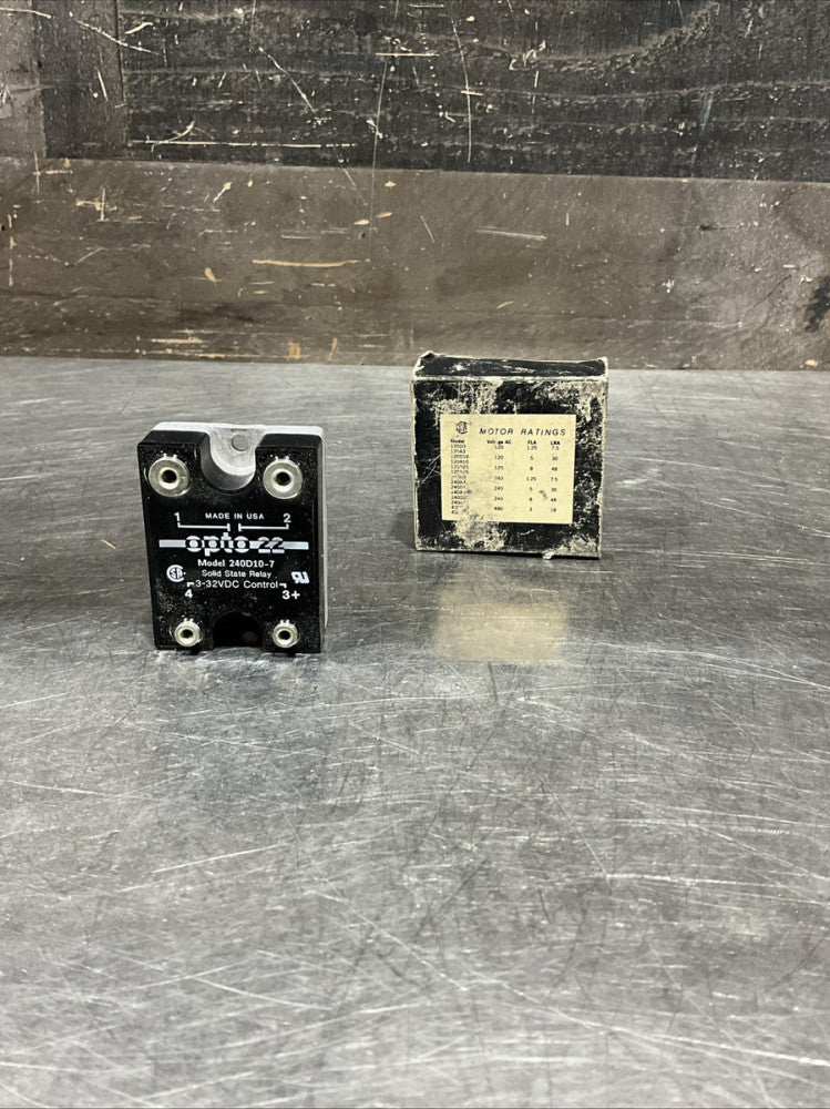 Opto 22 240D10-7 Solid State Relay NOS – SPMX SOLUCIONES INDUSTRIALES