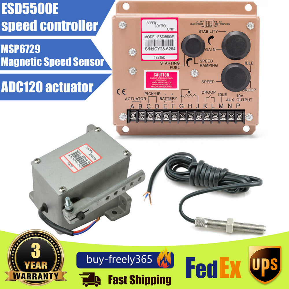 12V Governor ESD5500E Series Electronic Engine Speed Controller +ADC12 ...