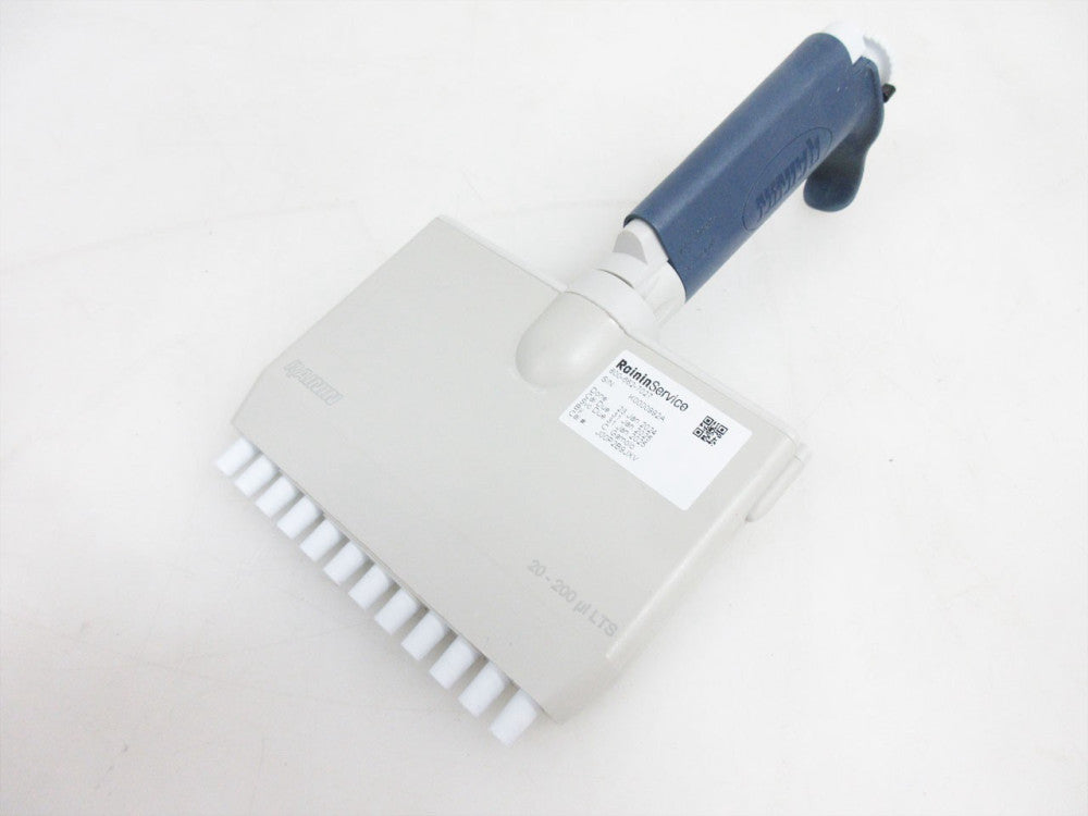 RAININ 12 CHANNEL 20 - 200 uL MULTICHANNEL PIPETTE L12-200 PIPET-LITE ...