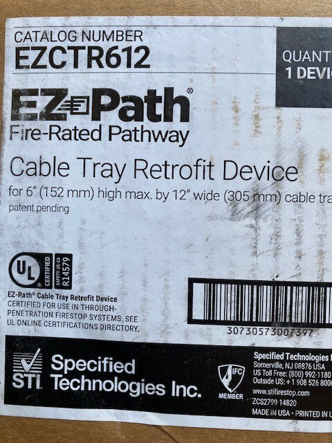 STI EZCTR612 EZP Cable Tray Retrofit Device Max 6x12 – SPMX SOLUCIONES ...