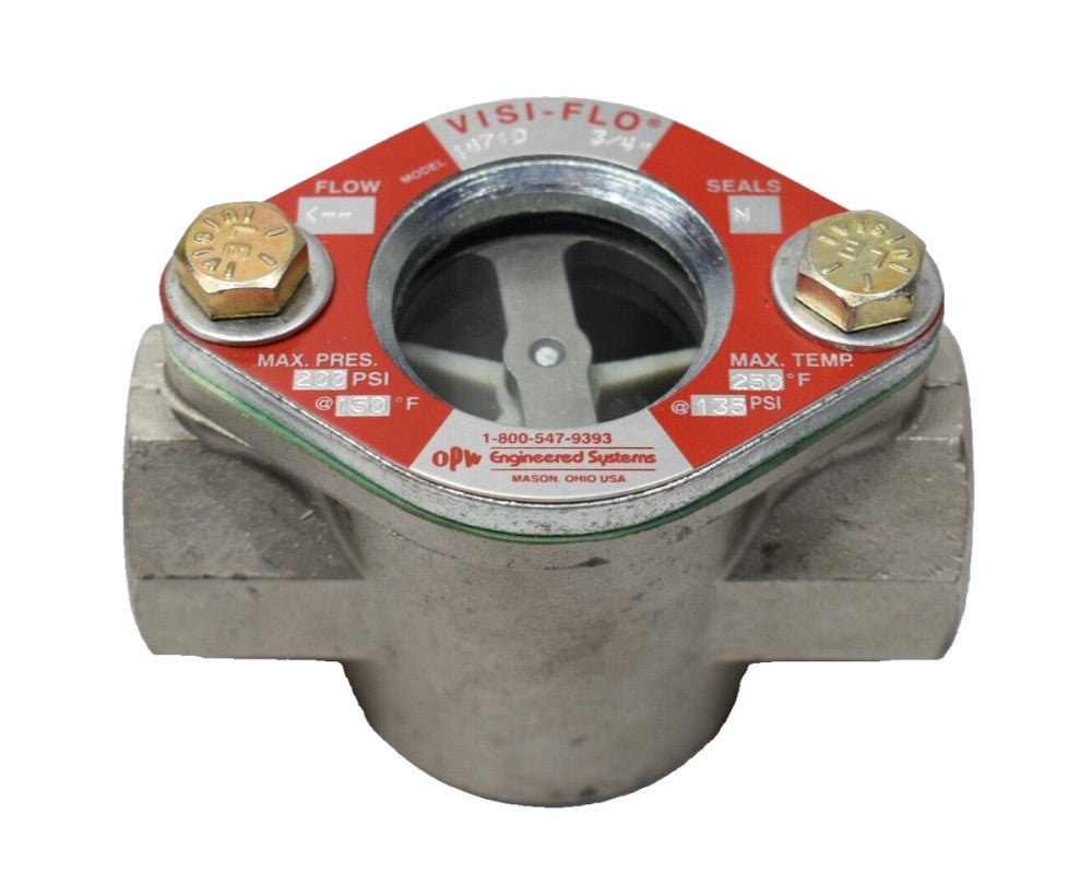OPW Visi-Flo 1471D 3/4" Sight Flow Indicator – SPMX SOLUCIONES INDUSTRIALES