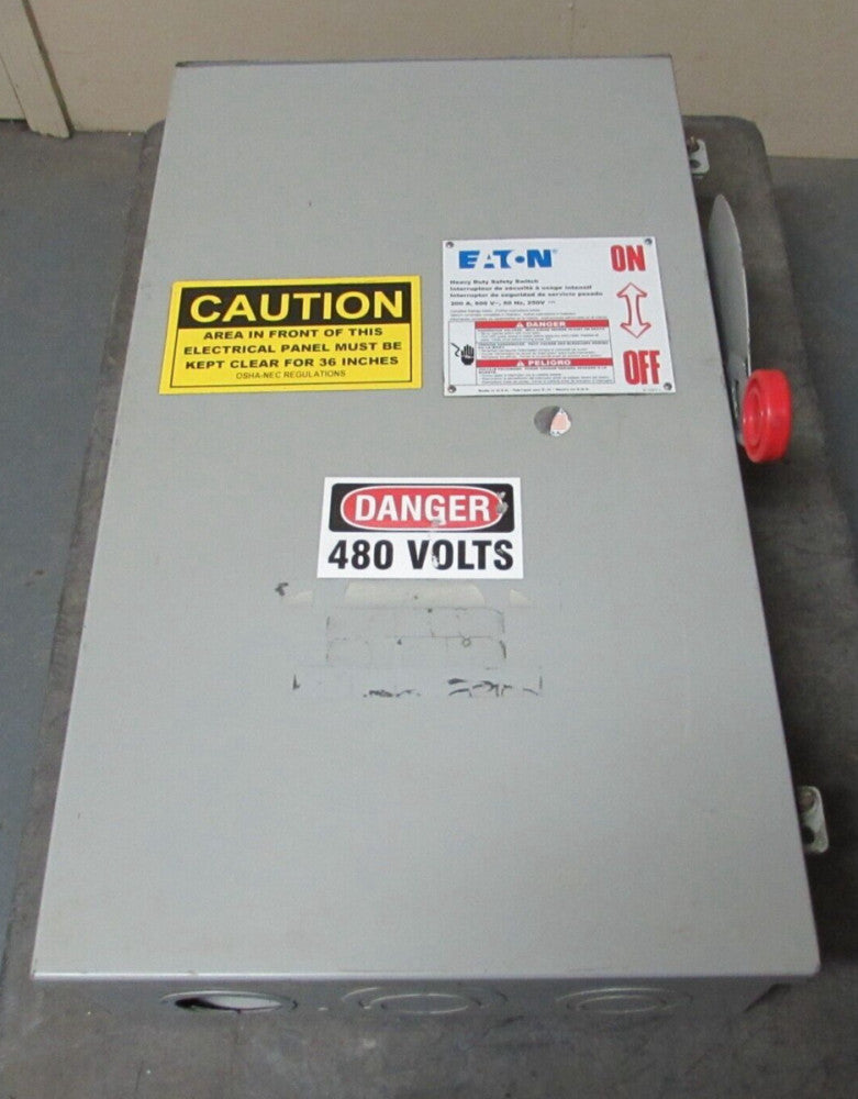 EATON DH364FRK HEAVY-DUTY FUSIBLE SAFETY SWITCH 200A/600V/3P/60HZ,NICE ...