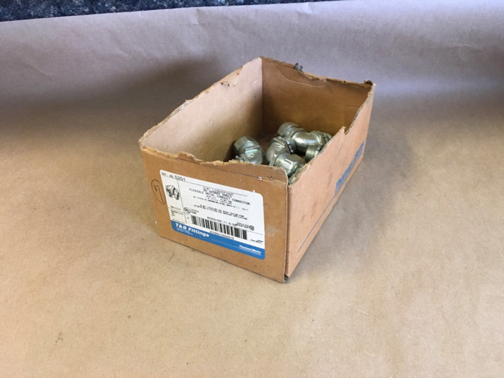 T&B 5251 3/8” Liquidtight Flexible Metal Conduit Connector 90° *BOX OF ...