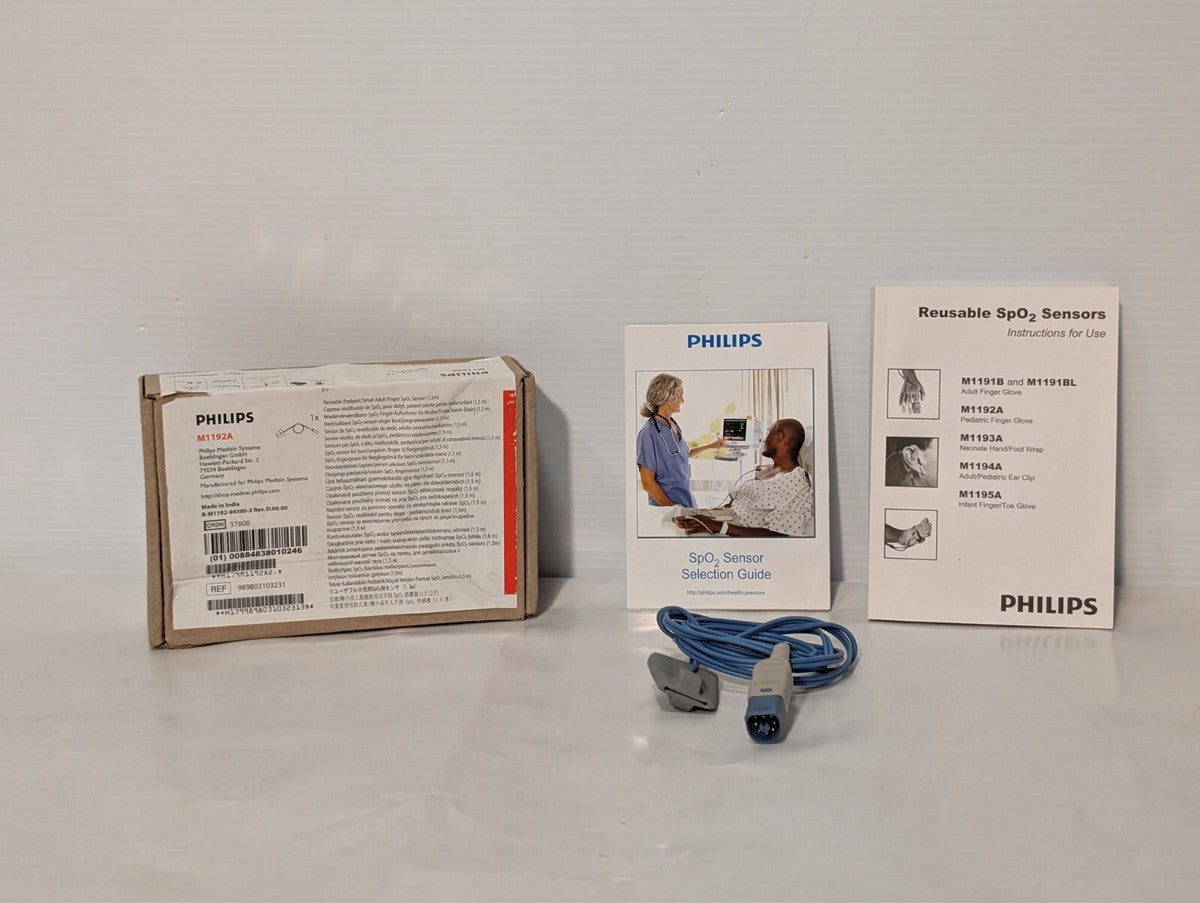 Philips M1192A Pediatric Soft SpO2 Sensor Original w/ Packing – SPMX ...