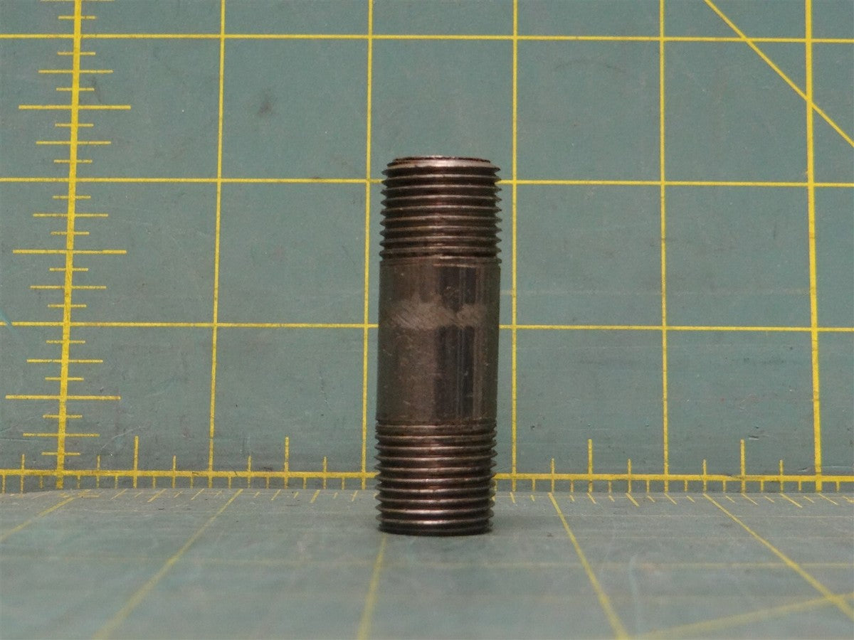 5/8" x 2" Pipe Fitting Nipple Male NPT Steel Tapered Threaded Schedule ...