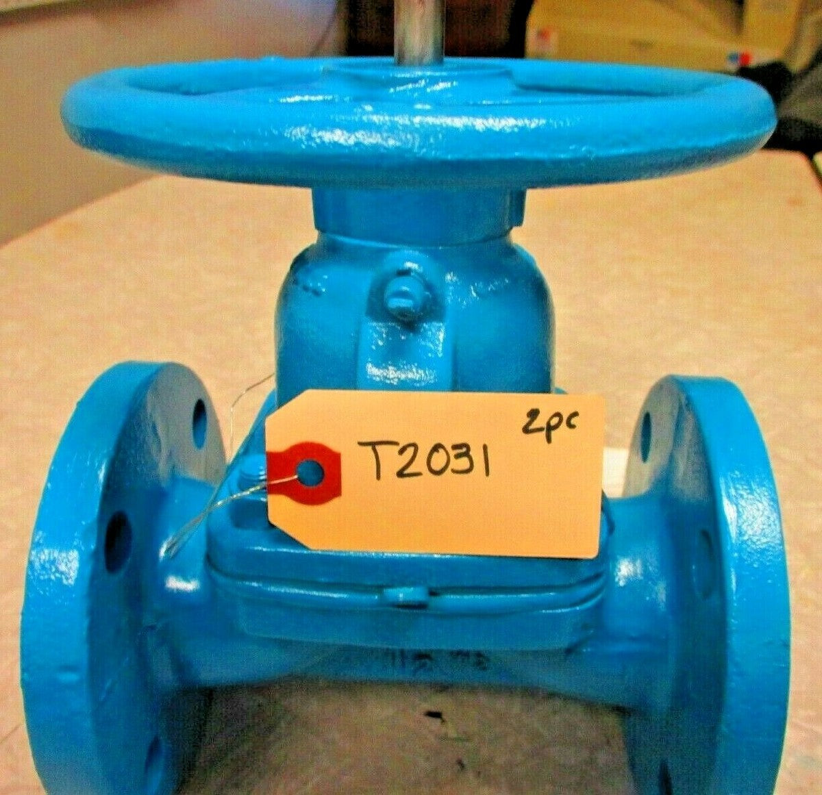 Diaphragm Valve ITT DIA-FLO 1-1/2" FF Flanged Ductile Iron Body Neopre ...