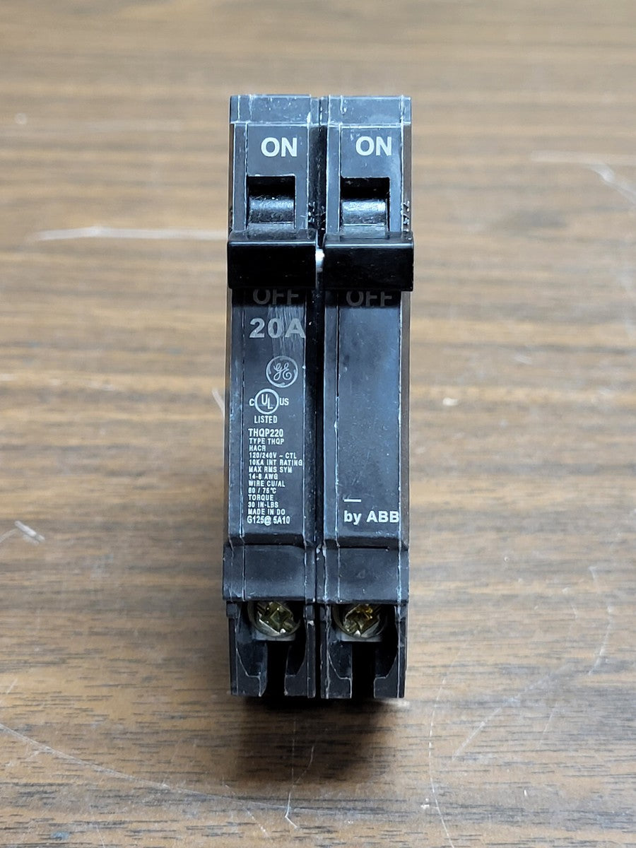 GE THQP220 20A DOUBLE POLE NARROW CIRCUIT BREAKER – SPMX SOLUCIONES ...
