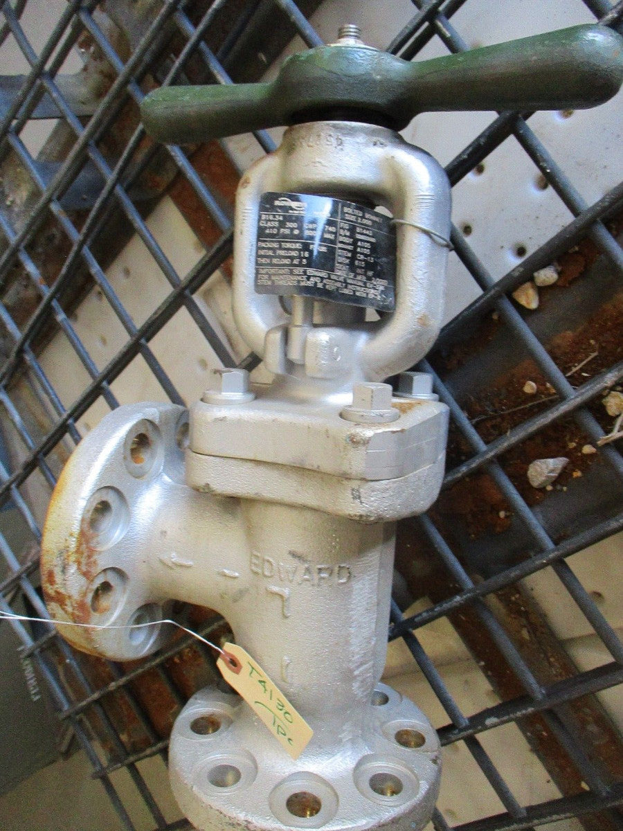 Flowserve EDWARD 1443 2" Class 300 RF Flange Angle Globe Stop Valve ...
