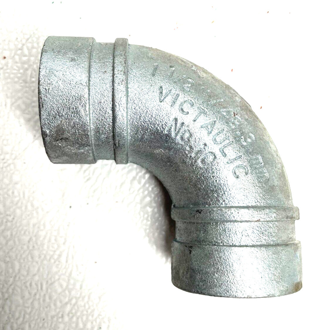 Victaulic Style 10 1-1/2" Galvanized 90-Degree Elbow Grooved End Pipe ...