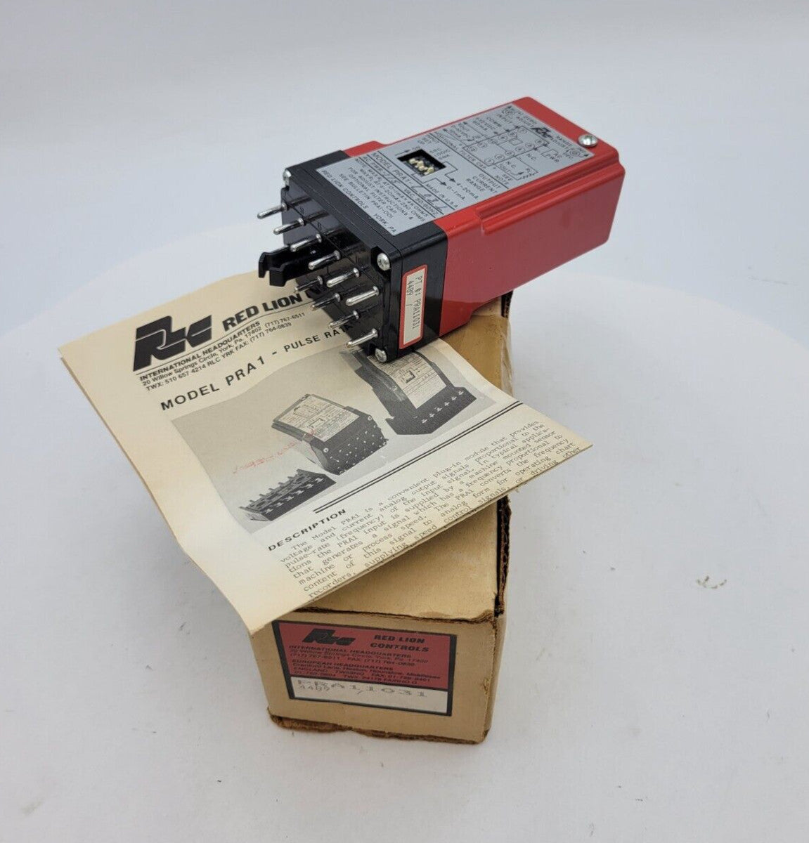 Red Lion Controls PRA11031 Relay Module Pulse Rate to Analog Converter ...