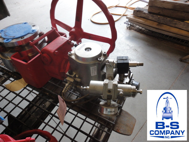WATSON Slurry Ball Valve 4" 150 RF Flanged Duplex Stainless W/ TRIAC A ...