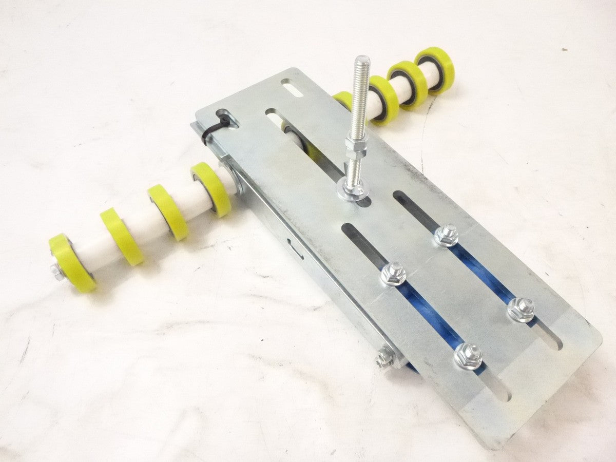 Conveyor 8 Rubber Roller Assembly w/Rosta Swiss Clamp Rubber Suspensio ...