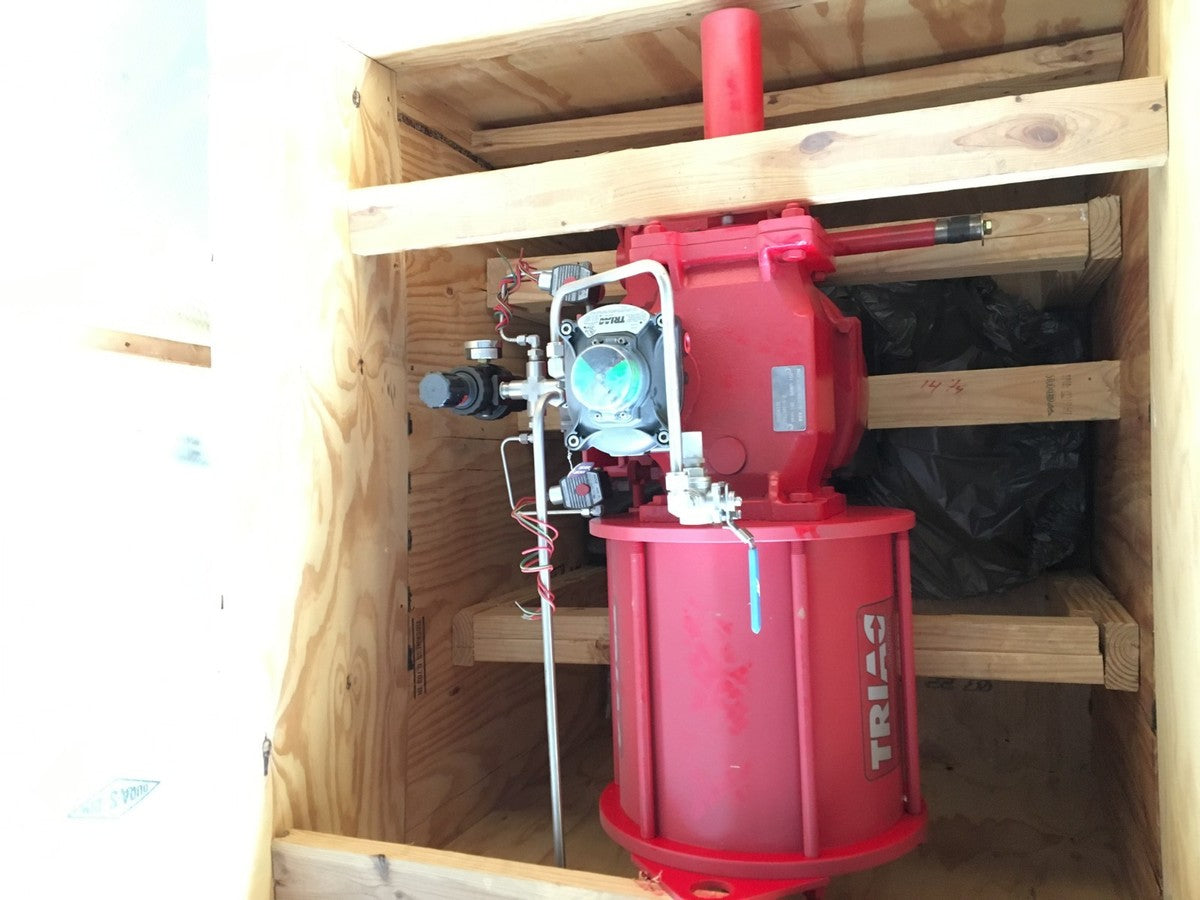 WATSON Ball Valve 6" 300 FF Flanged 316 Stainless W/ TRIAC THD Actuato ...