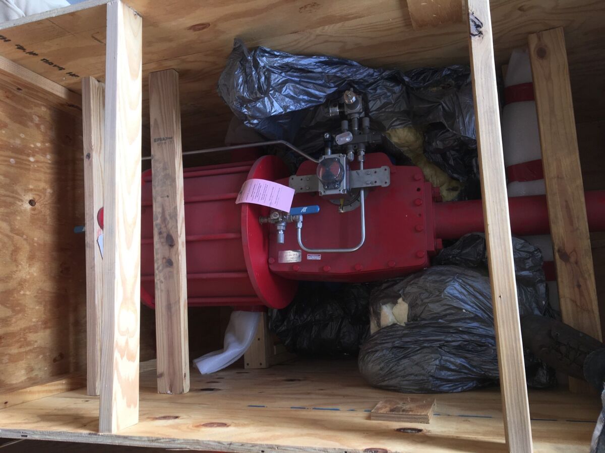 WATSON Slurry Ball Valve 6" 600 RF Flanged Titanium W/ TRIAC THD Serie ...