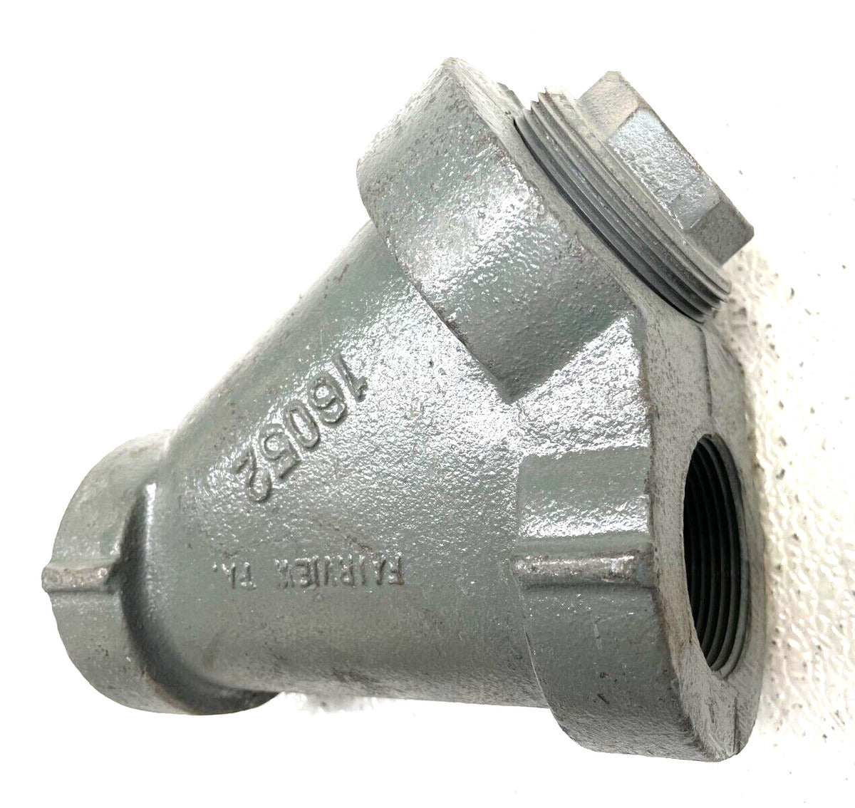 FULL-FLOW Y Strainer 1-1/2" NPT CI 250-SWP 400-WOG / 20-Mesh Screen ...