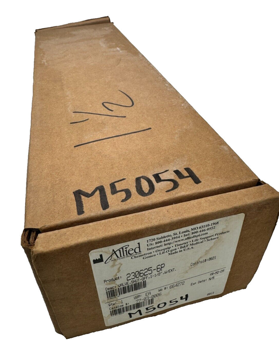 Chemetron 77-03-0006 Single Gauge Port Ball Valve 1-1/2" CTS Stub OXYG ...