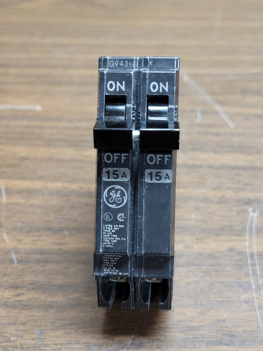 GE THQP215 15A DOUBLE POLE NARROW CIRCUIT BREAKER – SPMX SOLUCIONES ...
