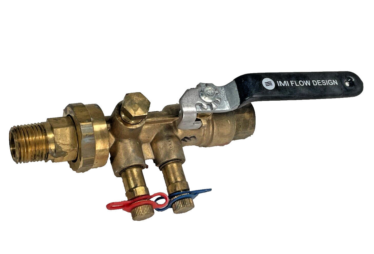 IMI FLOW Series UA Venturi Balancing Ball Valve 1/2" F-NPT x 1/2" M-NP ...