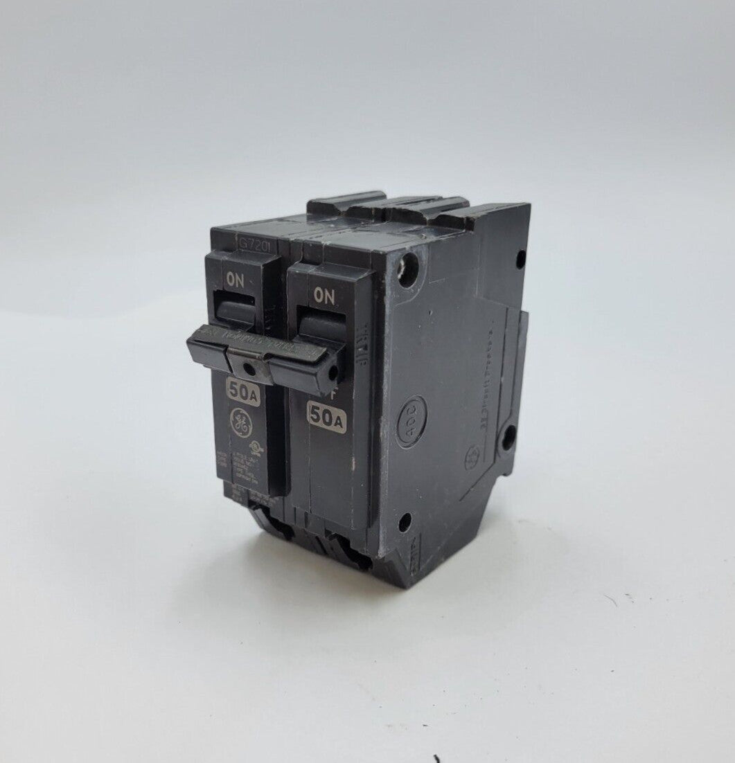 GE THQL2150 Plug-In Circuit Breaker 50A 120/240V 2P 1PH Type THQL 50 A ...