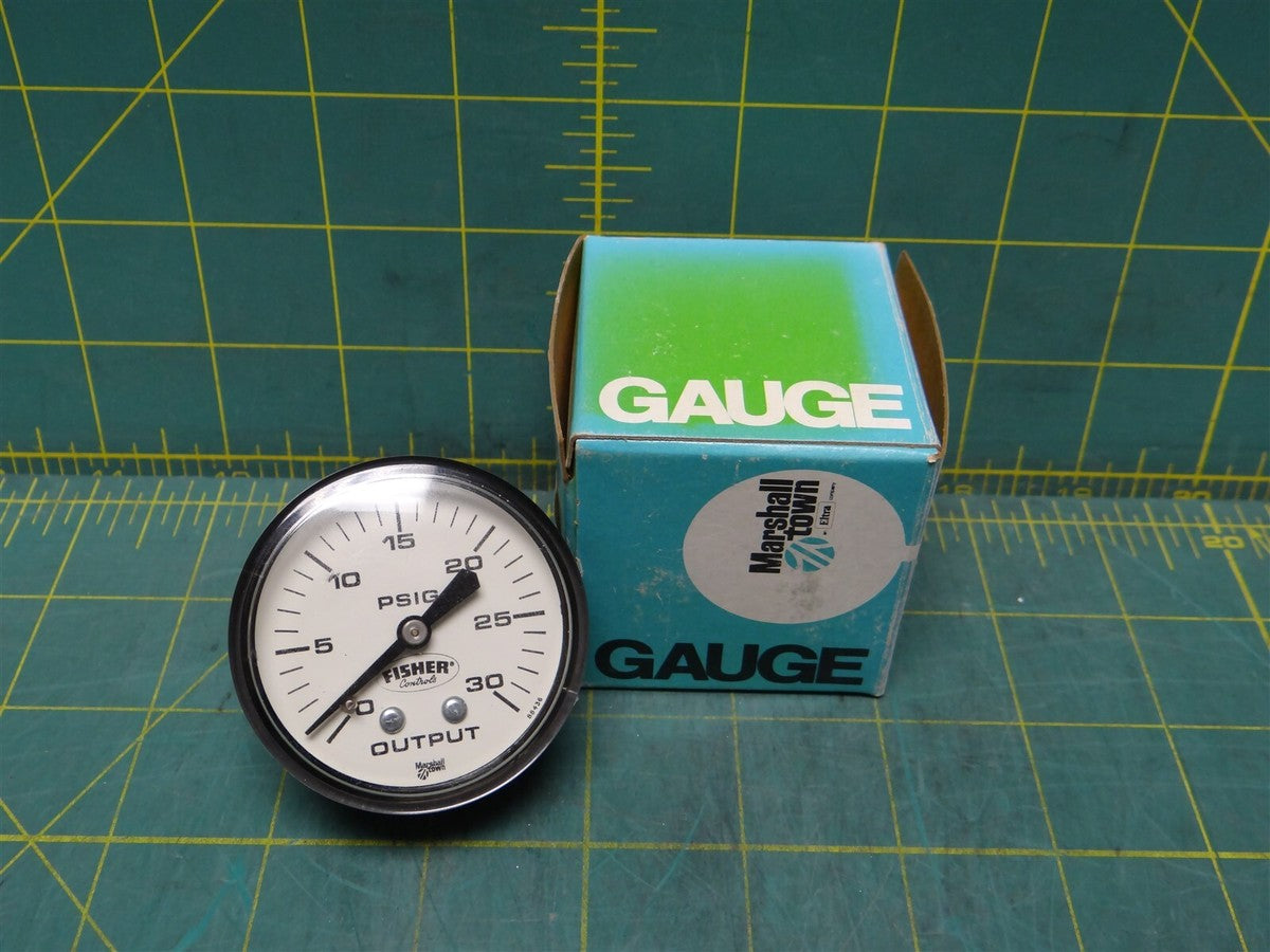 Fisher J511 2" 0-30 PSIG 1/4 in NPT Back Connection Pressure Gauge ...