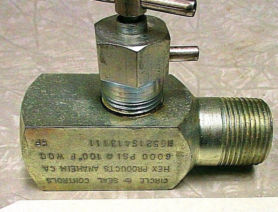 Block & Bleed Needle Valve | HEX VALVE HB521S413111 | 3/4" M x 1/2" F ...