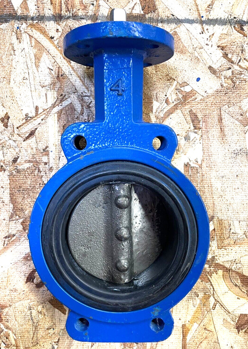 BUTTERFLY VALVE 4" 175 PSI CWP Rubber Seated Wafer Style ABZ VALVE ...