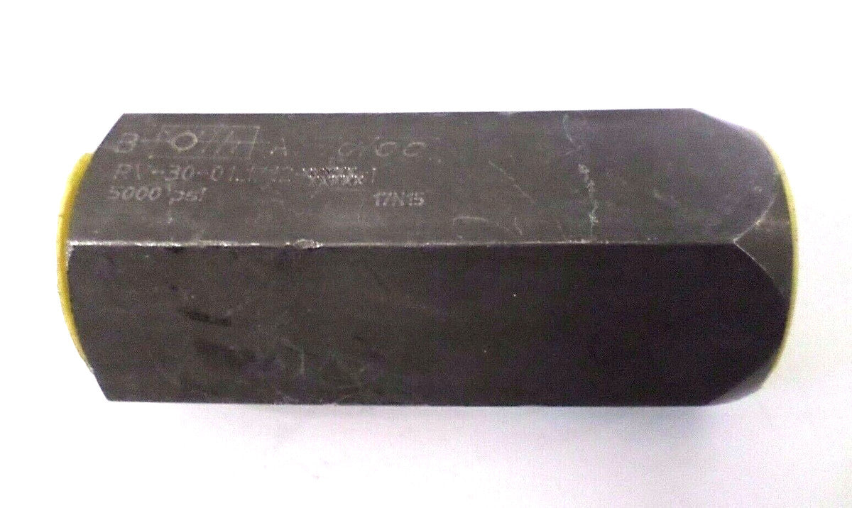 Flutec RV-30-01.1/12-SI / 1-1/2" 5000 PSI Inline Check Valve NPT Threa ...