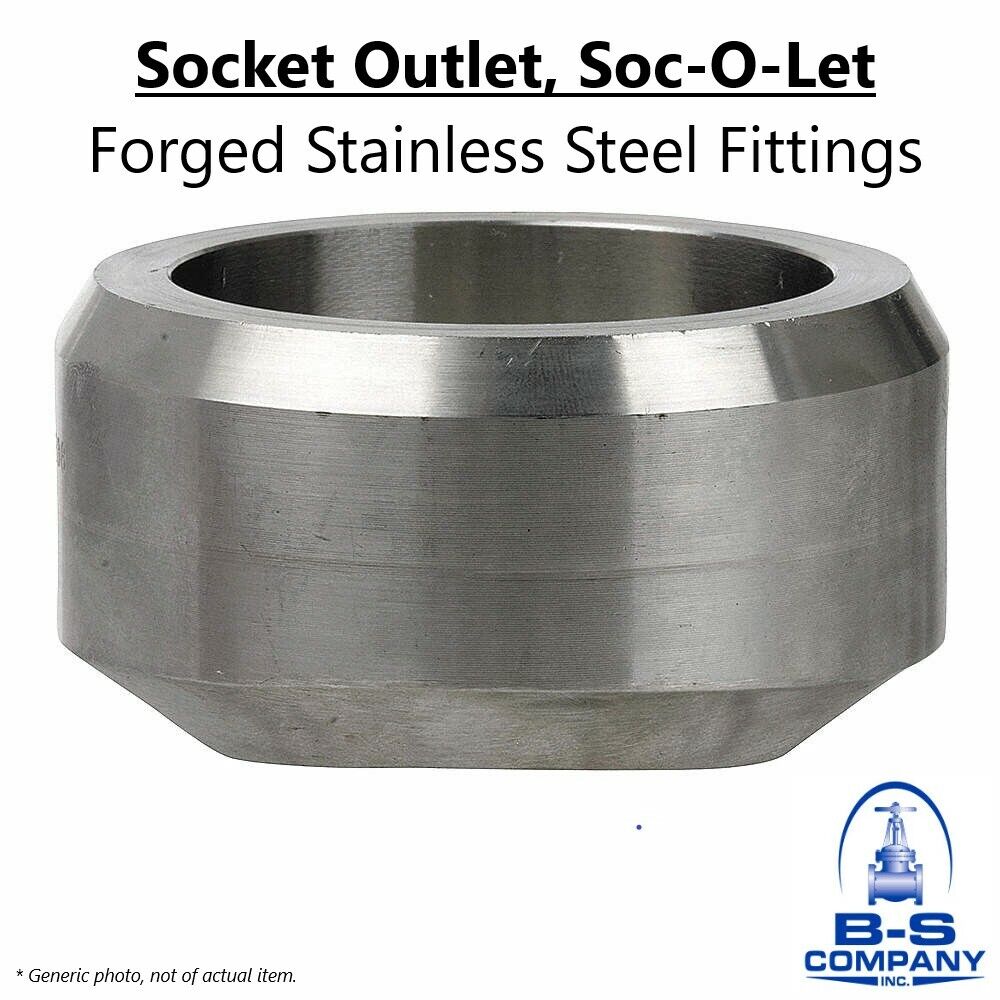 Socket Outlet O-let 2" on 4"-36" 3000# Forged Stainless Steel 316 Fitt ...