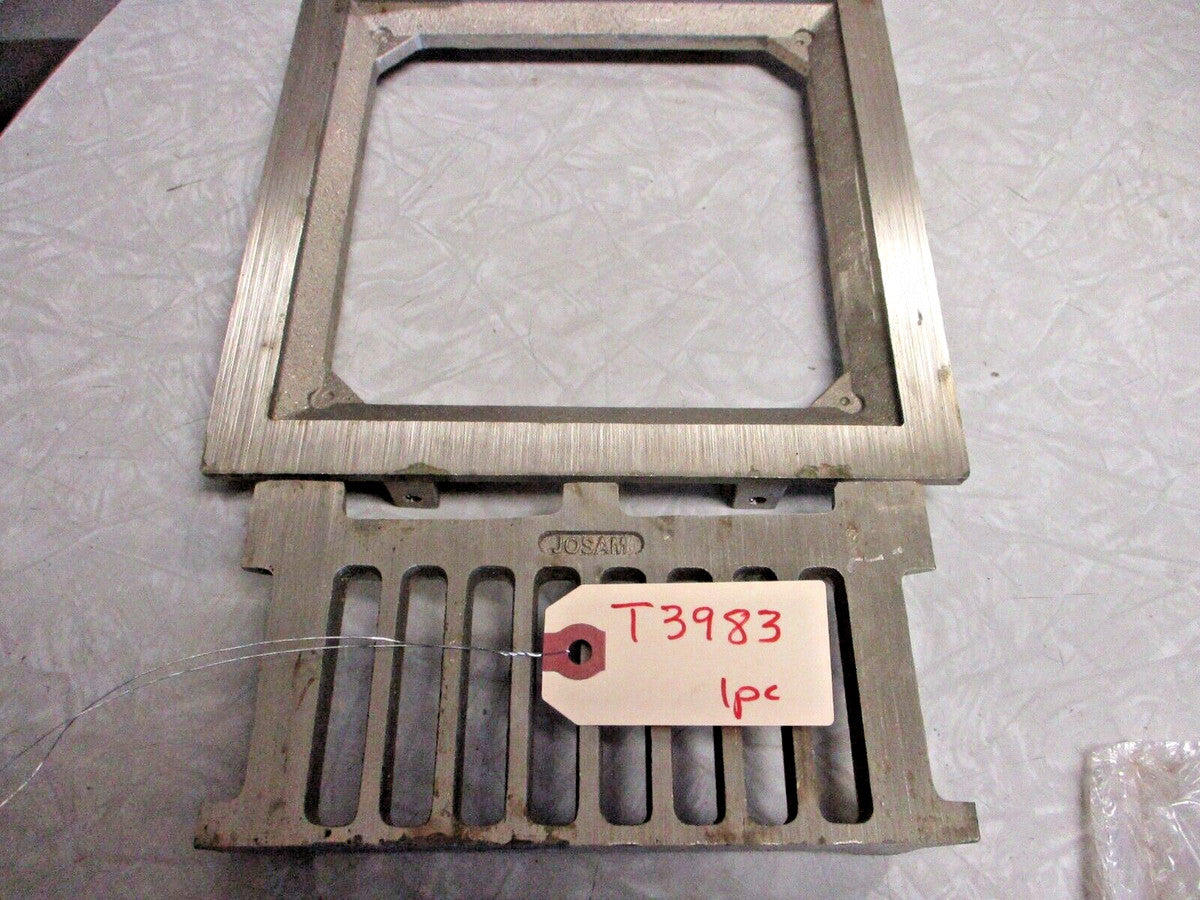 ZURN 8" Square Frame Floor Drain with Open Half Grate, Removable (Bron ...
