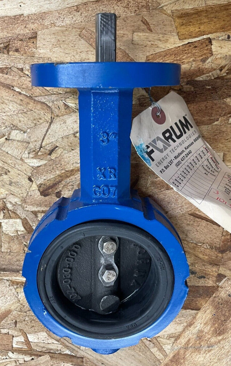 BUTTERFLY VALVE 3" 175 PSI CWP Rubber Seated Wafer Style ABZ VALVE 101 ...