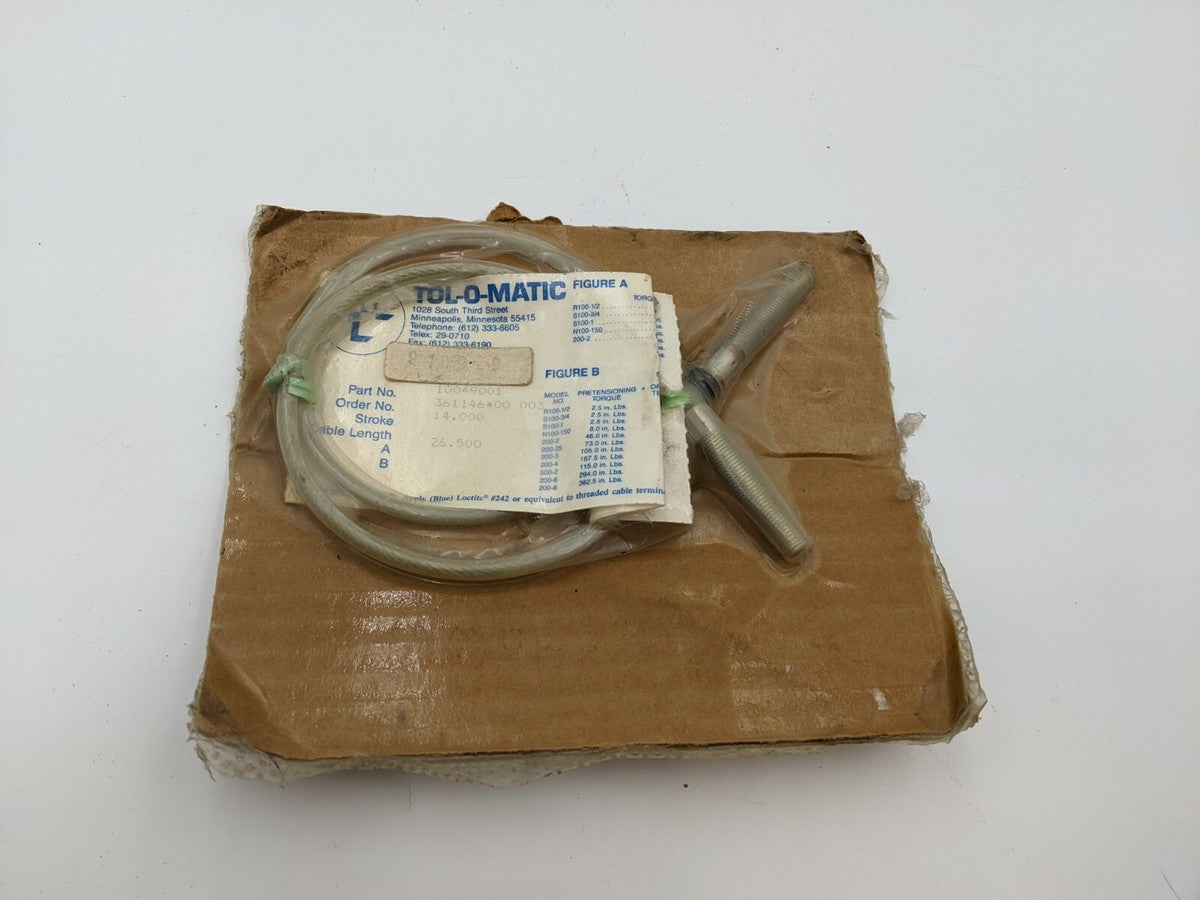 Tolomatic 10049001 Cable Assembly Repair Kit Pneumatic Cylinder Replac ...