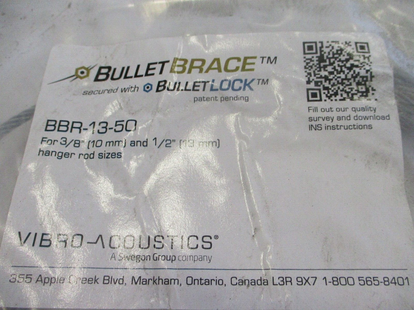 VIBRO-ACOUSTICS Bullet Brace BBR-13-50 Cable Restraint Kit – SPMX ...