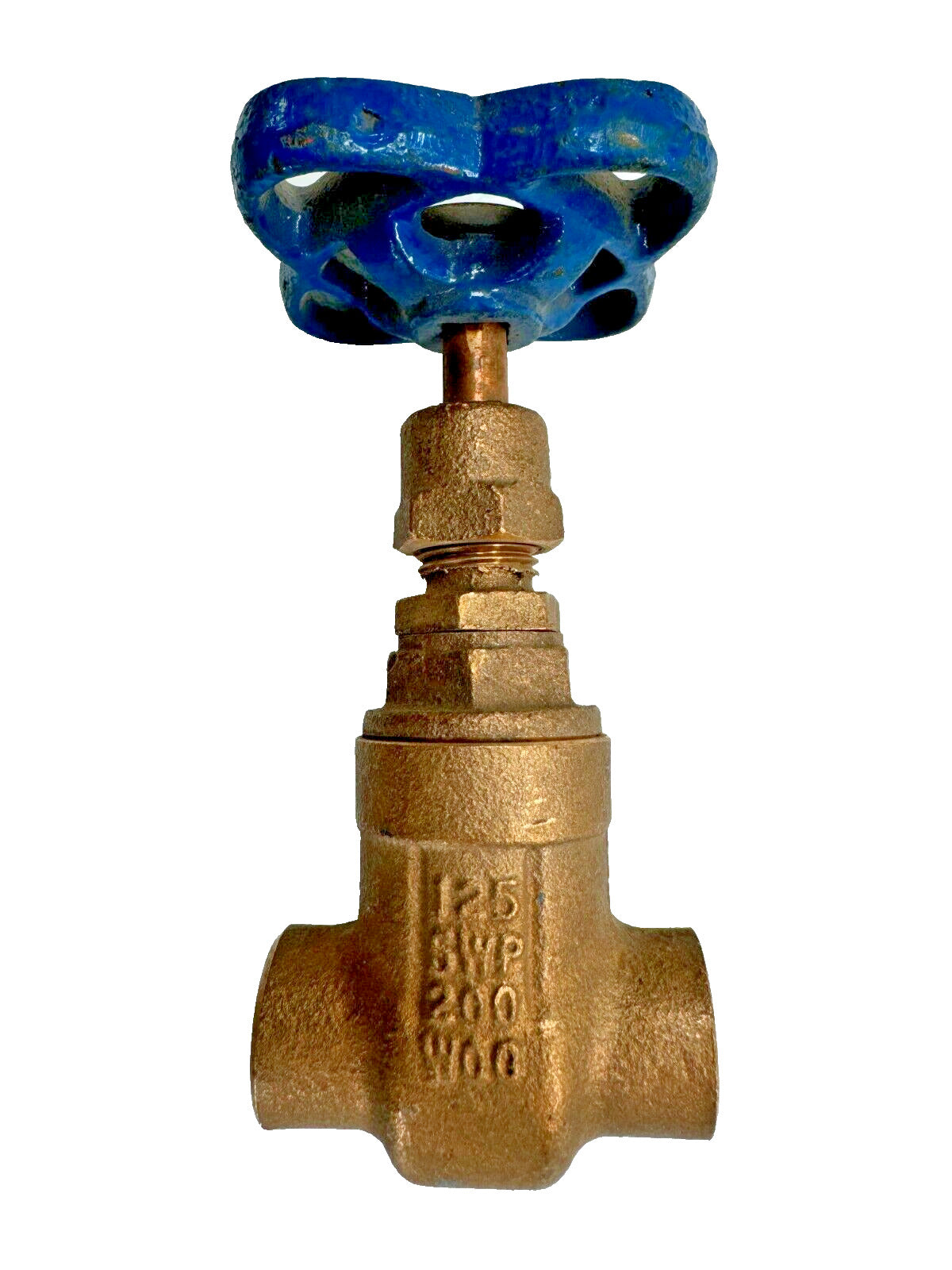 NIBCO S-113 Bronze Gate Valve 1/2" Solder Ends 125-SWP / 200-WOG Non-R ...