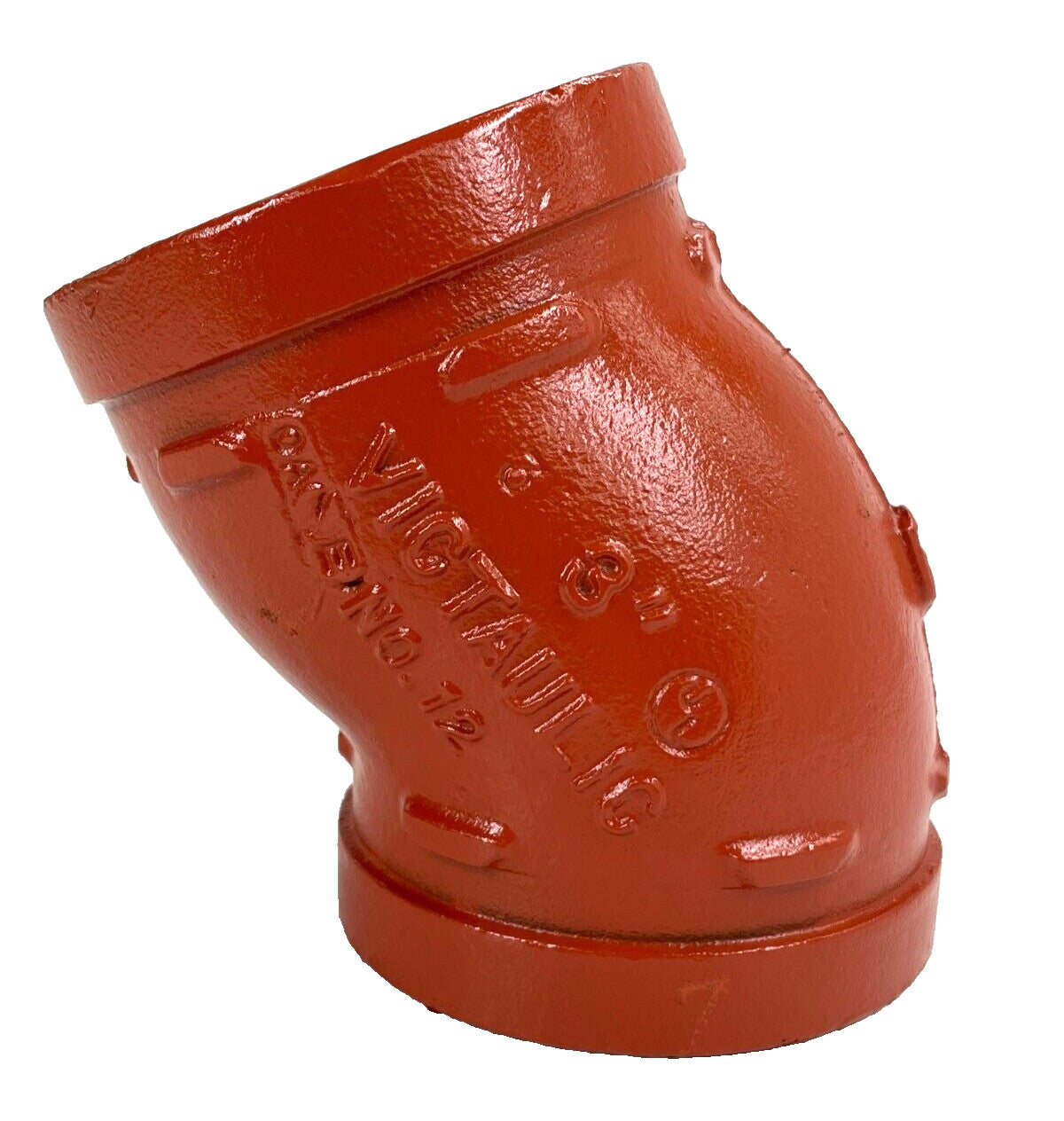 Victaulic 3" Style 12 Gooseneck Elbow 22-1/2 Degree Grooved End Pipe F ...