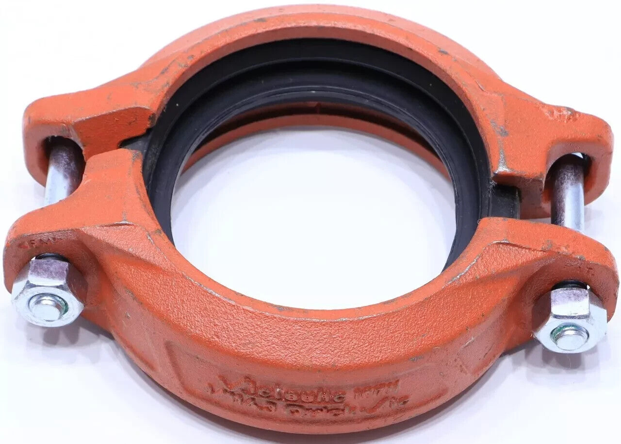 Victaulic 4" 107N Quick-Vic Rigid Coupling, Grooved End Pipe Fitting ...
